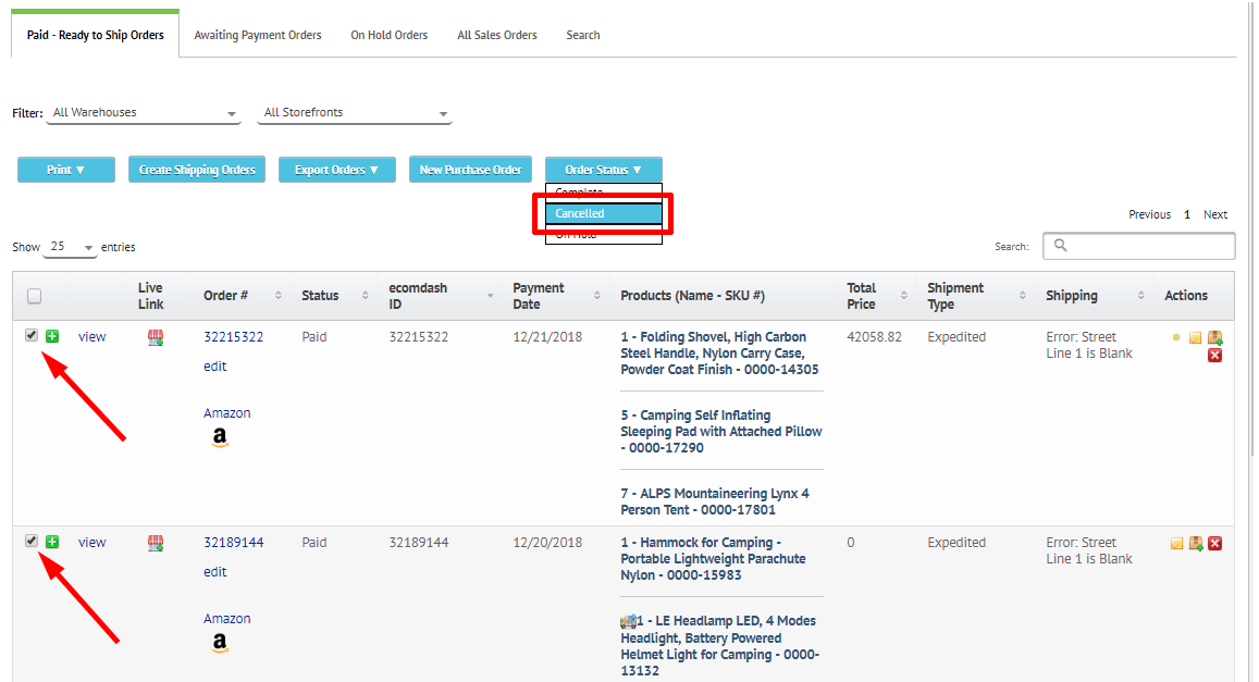 How to Cancel a Sales Order – ecomdash support