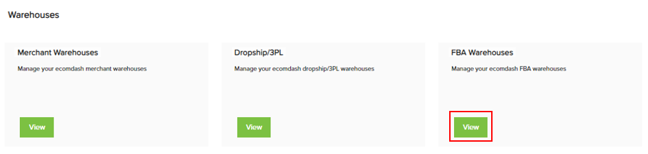 FBA Setup – ecomdash support